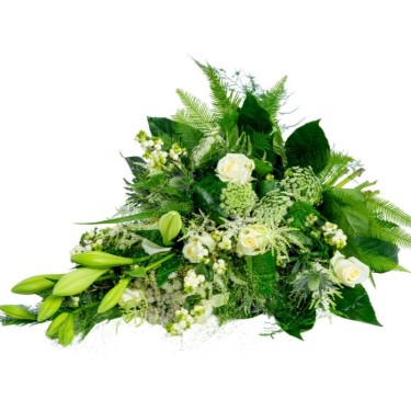 Wit rouwboeket Elegant | Bestel vanaf 65,00 | 123Bloemen.nl